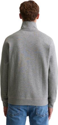 Marc O'Polo Sweatshirt regular fit aus weicher Bio-Baumwolle Troyerkragen mit Rei&szlig;verschluss