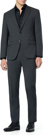 Daniel Hechter Herren Anzug grau Schurwoll-Stretch