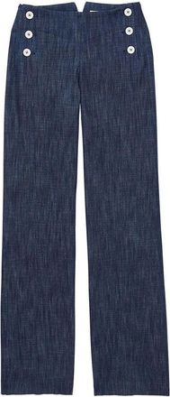 Ines De La Fressange Femme, Pantalons, Bleu, Taille: 38 FR Pantalon bleu Gabriel