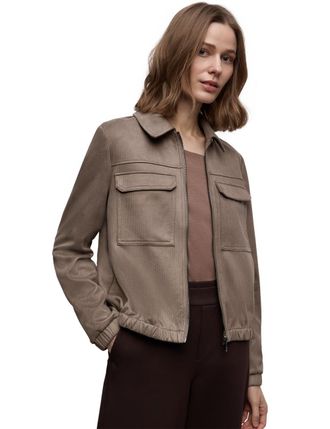 Street One Damen Kurze Veloursjacke