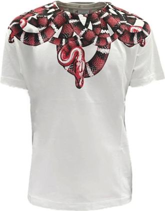 Marcelo Burlon Homme, Tops, Blanc, Taille: XL T-Chemises