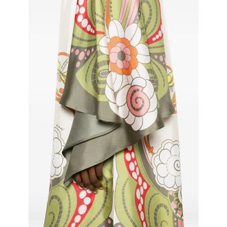 La DoubleJ Floral Silk Dress - Multicolor
