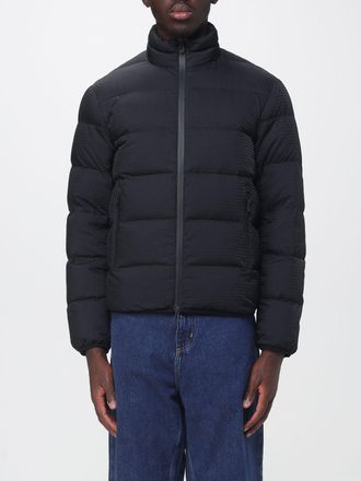 Emporio Armani Doudoune en nylon matelass&eacute; avec col montant et logo Aigle