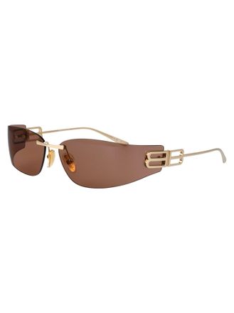 Balenciaga BB0484S Gold Metal Frame Sunglasses - Gold