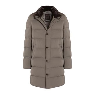 Gimos Gesteppter Mantel mit abnehmbarem Kragen aus Kunstfell - - Coats - Herren - Grau - XL