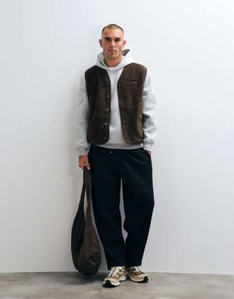 Napapijri gilet marron-Noir