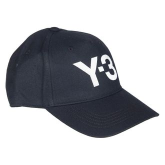 Yohji Yamamoto Homme, Accessoires, Noir, Taille: ONE Size Logo Cap
