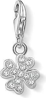 Thomas Sabo Charm Club 1797-051-14 Pendentif-breloque pour femme, en forme de feuille de trèfle en argent Sterling 925