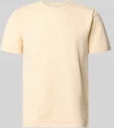 Selected Regular Fit T-Shirt aus Baumwoll-Mix Modell SANDER