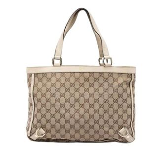 Gucci Sac cabas Pre-owned en toile - Femme - Pre-owned - Beige - Taille: ONE Size