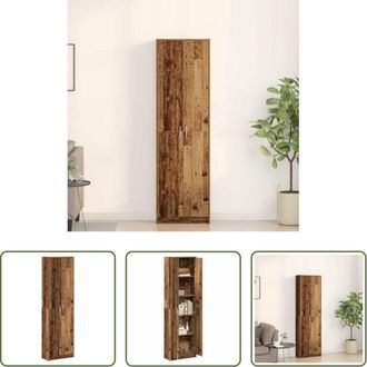 vidaXL Kleiderschrank Altholz - Kleiderschrank mit Regal Altholz 55 x 25 x 189 cm Holzwerkstoff