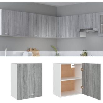 vidaXL Vidaxl - Armoire suspendue Lyon Gris Sonoma 50 x 31 x 60 cm Bois ding&eacute;nierie