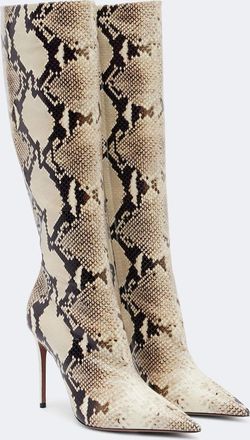 PARIS TEXAS Bottes Vera en cuir fa&ccedil;on serpent