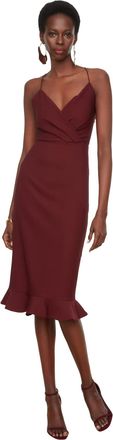Trendyol Damen Murum Zurück Detailliertes Kleid Cocktail Dress Figurbetont, Zwetschge, 34
