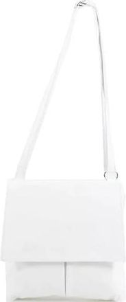 Generic Vera Pelle Sac à bandoulière en cuir souple pour femme VP-C818, blanc, Medium