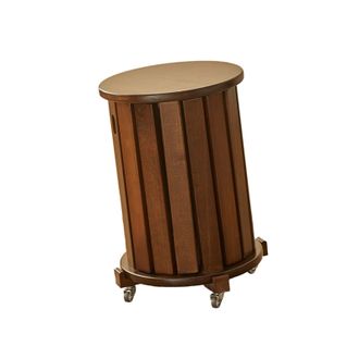 Generic Stapelbare Holzhocker im 4er-Set, ineinander steckbare Beistelltische, runder tragbarer Barhocker, for Nachttisch, Wohnzimmer, Computerzimmer, B&uuml;ro(Co