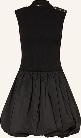 Maje Kleid Im Materialmix schwarz