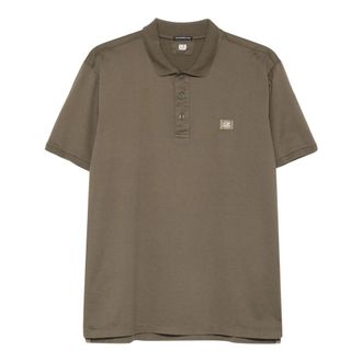 C.P. Company Logo Patch Polo - - Tops - Herren - Gr&uuml;n - XL