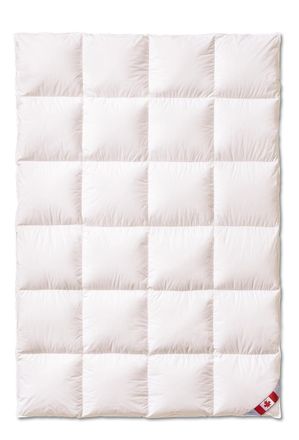 Künsemüller Daunenbettdecke, 6x6 Canada Ultra Warm mit 2,5 cm Innensteg, 200x200 cm, Füllung: 90% Daunen 10% Federn, extra warm