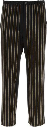 Dries Van Noten Homme, Pantalons, Noir, Taille: L Pantalon Cropped en M&eacute;lange de Viscose