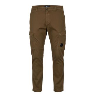 C.P. Company C.p. Company - Pantalon Cargo en Satin Stretch - Homme - Pantalons - Vert - Taille: XS