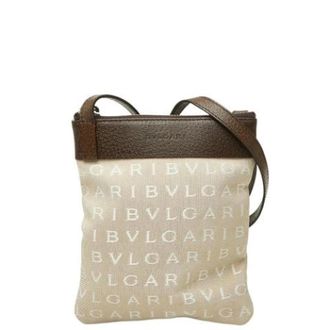 Bulgari Pre-owned Canvas Shoulder Bag - - Pre-owned - Damen - Beige - ONE SIZE