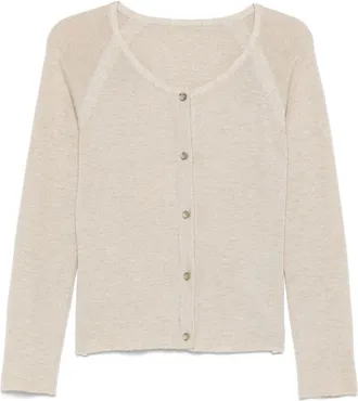 Chanel cardigan à col rond (années 2010) - Tons neutres