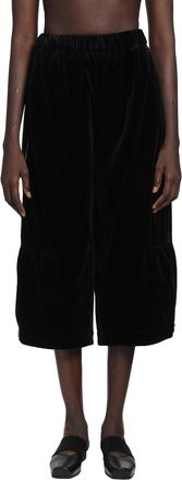 Renli Su Cropped Velvet Trousers
