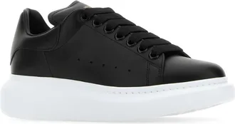 Alexander McQueen Leather Low-Top Sneakers - Black