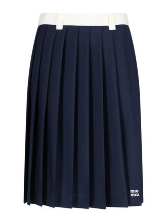 Miu Miu Kid Mohair Midi Skirt