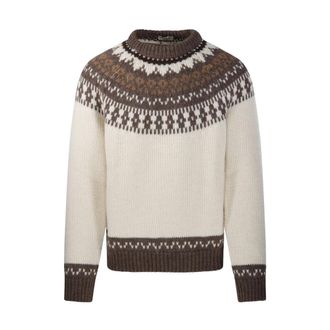 Altea Rundhals-Pullover - - Knitwear - Herren - Beige - M