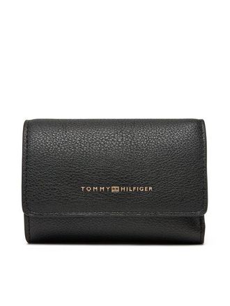 Tommy Hilfiger Geldb&ouml;rse Logotape Trifold AW0AW17477 Schwarz