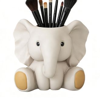 Generico Stifthalter - Aufbewahrung Elefant Niedliches Harz, niedliche Elefanten-Stiftbecher, Schreibtischzubeh&ouml;r, f&uuml;r Lesezeichen, Schreibwaren, Kinder, Stude