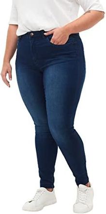 Zizzi Jean amy grande taille pour femme taille haute taille slim, kl-bleu, 42W / 30L