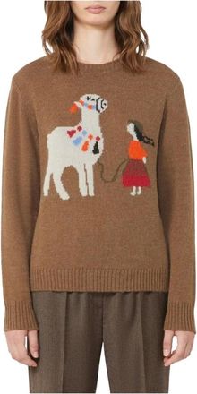 Max Mara Damen, Strickwaren, Braun, XSGr&ouml;&szlig;e