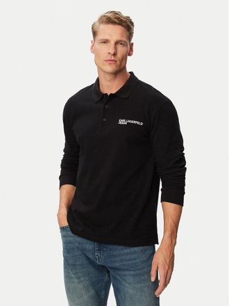 Karl Lagerfeld Poloshirt B3M17036 Schwarz Relaxed Fit