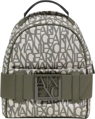 A|X Armani Exchange Femme, Sacs, Multicolore, Taille: ONE Size All-over Logo Backpack