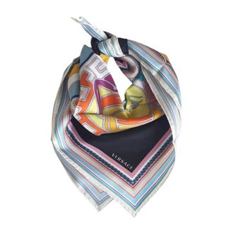 Versace Femme, Accessoires, Multicolore, Taille: ONE Size Foulard en soie