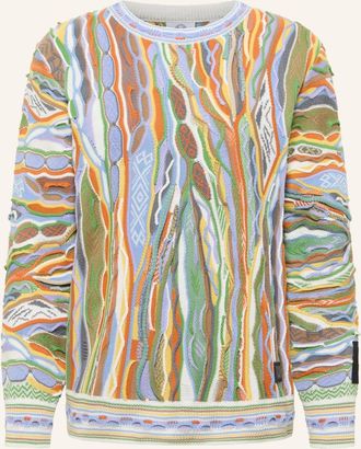 Carlo Colucci Carlo Colucci Jacquard Strickpullover Fanti weiss