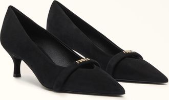 Furla Core Pumps Nero Schwarz Wildleder Damen