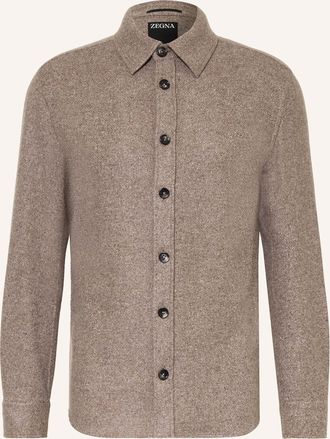 Ermenegildo Zegna Zegna Overjacket Mit Cashmere Und Seide beige