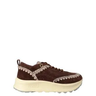 Mou Baskets &agrave; lacets Speed Eskimo - Femme - Chaussures - Brun - Taille: 36 EU
