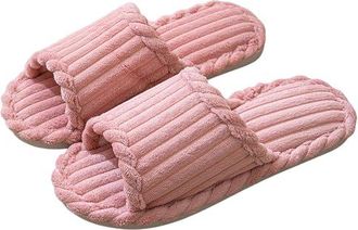 Generic Pantoufle pour femme et homme - Chaussures dintérieur pelucheuses avec semelle en caoutchouc souple et légère - Non intérieur/extérieur - Chaussures d