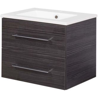 Fackelmann Waschtischunterschrank inkl. Keramikbecken b.perfekt / Soft-Close-System / Ma&szlig;e (b x h x t): ca. 63 x 51 x 48 cm