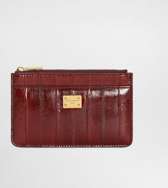 Dolce & Gabbana Kartenetui Aus Aalleder - Frau Collection Rot Onesize