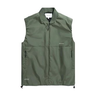 Norse Projects Infinium Bomber Gilet Winddicht Atmungsaktiv - - Jackets - Herren - Gr&uuml;n - M