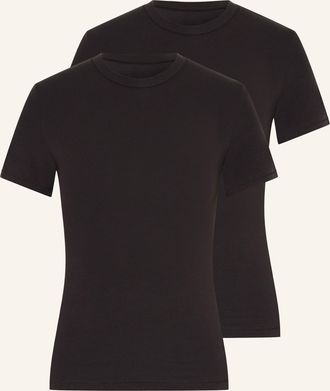 SKIMS Skims 2er-Pack T-Shirts Cotton Jersey schwarz