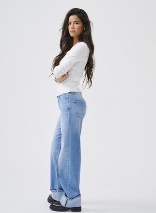 Only Only - Jean ample - Bleu clair