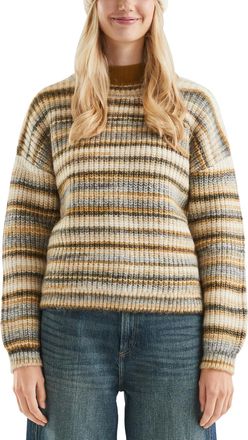 QS by s.Oliver Weicher Pullover in bunter Multimelange Optik