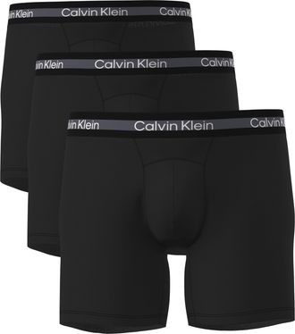 Calvin Klein Underwear Boxershorts, Herren, Gr. XXL (56), 3 Stk., schwarz (schwarz, schwarz, schwarz), Jersey, Obermaterial: 90% Polyester, 10% Elasthan, CALVIN KLEIN UNDERW